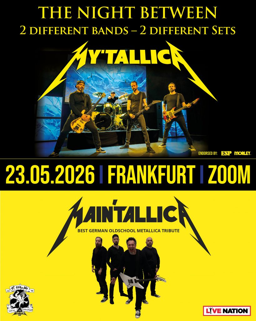 Metallica Tribute Band MY'TALLICA - mit großer LED Videoshow
